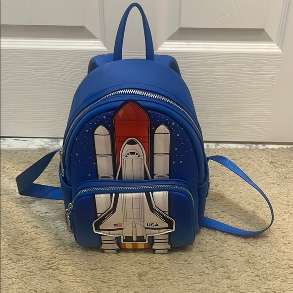 Loungefly | Bags | Loungefly Nasa Backpack With Space Shuttle Design ...